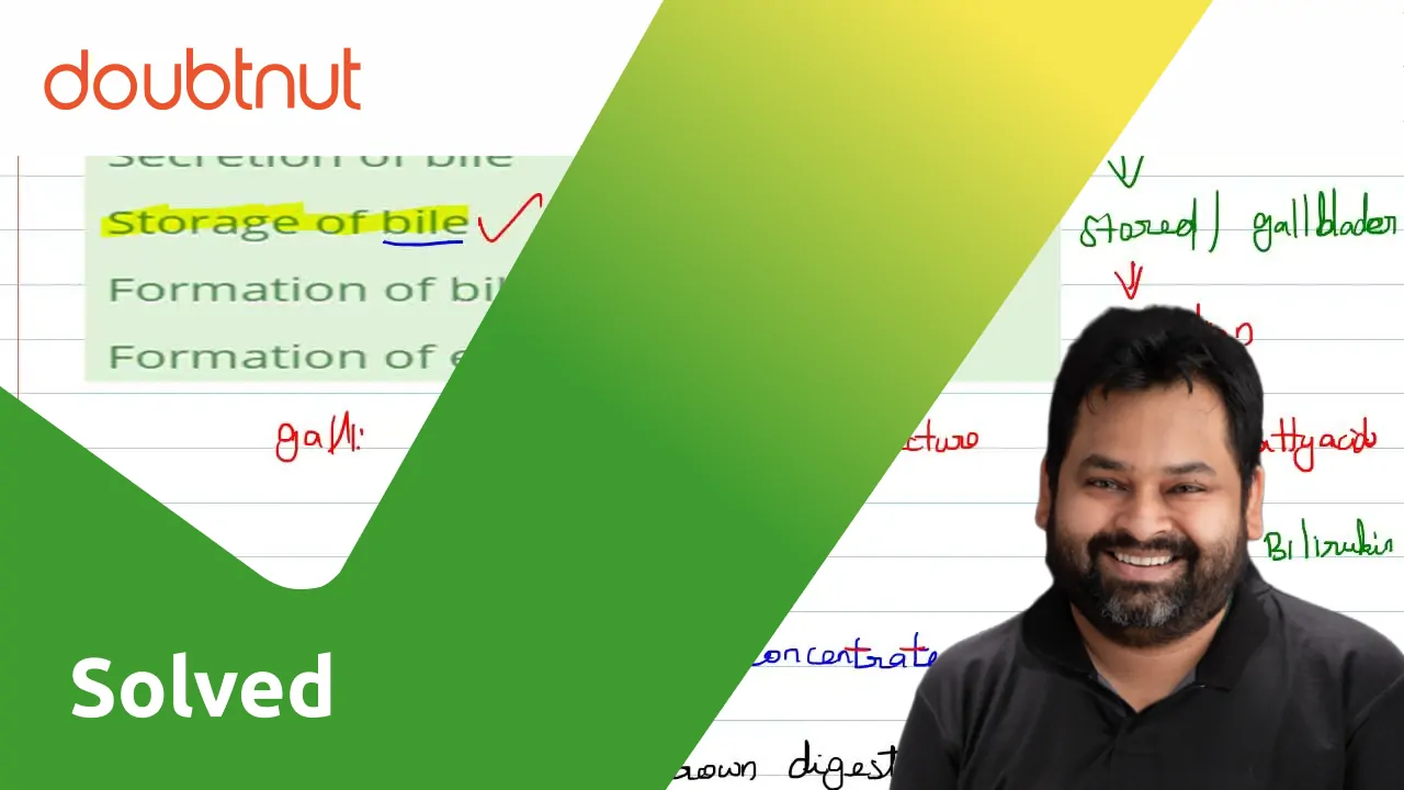 [Tamil Solution] Gall bladder takes part in .......... .
