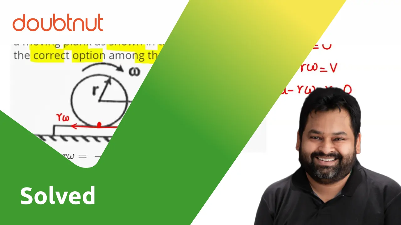 A uniform disc is having a pure rolling motion on a moving plank as sh