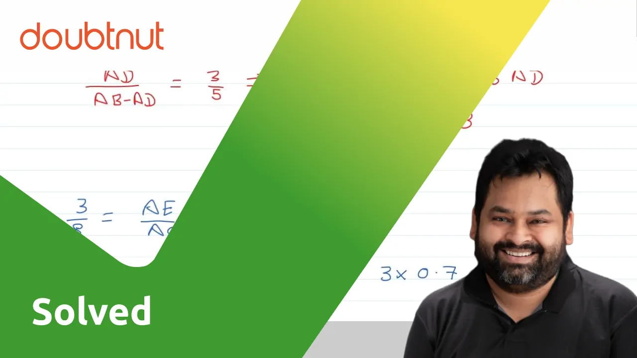 In a given triangle A B C ,D E||B C and (A D)/(D B)=3/5dot If A C=5.