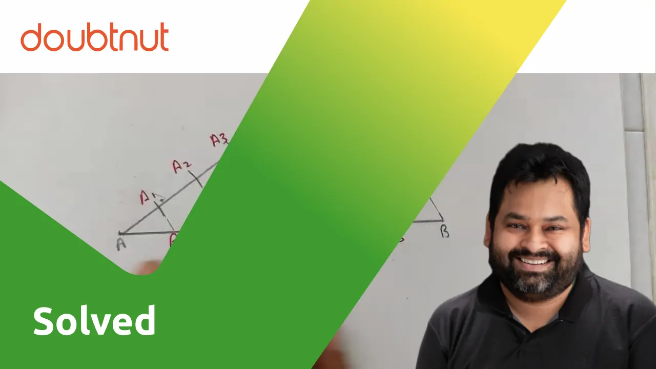 Divide line segment AB=10 cm into six equal parts.