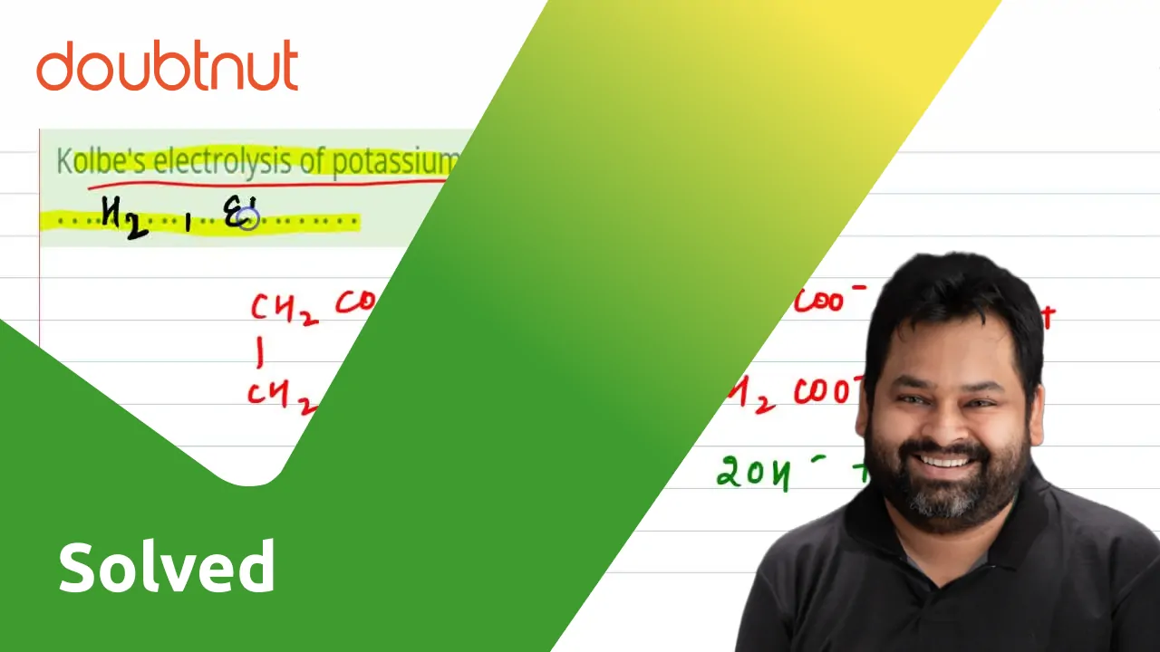 Kolbe's electrolysis of potassium succinate gives CO(2) and