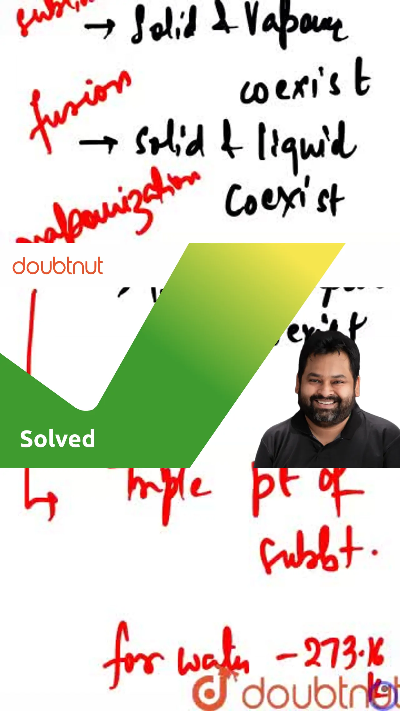 [Solved] Triple Point