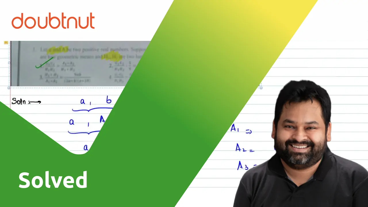 Let alpha and beta be two positive real numbers. Suppose A1, A2 are
