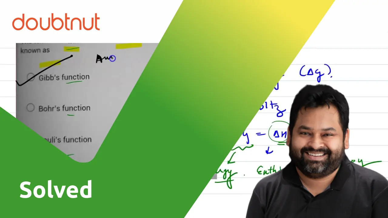 The term -T Delta S(total) at constant temperature and pressure is kn