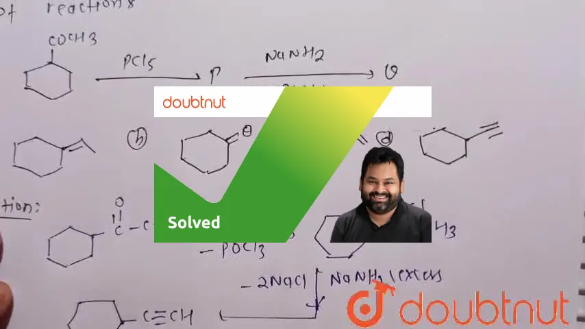Identify 'Q' in the following sequence of reactions