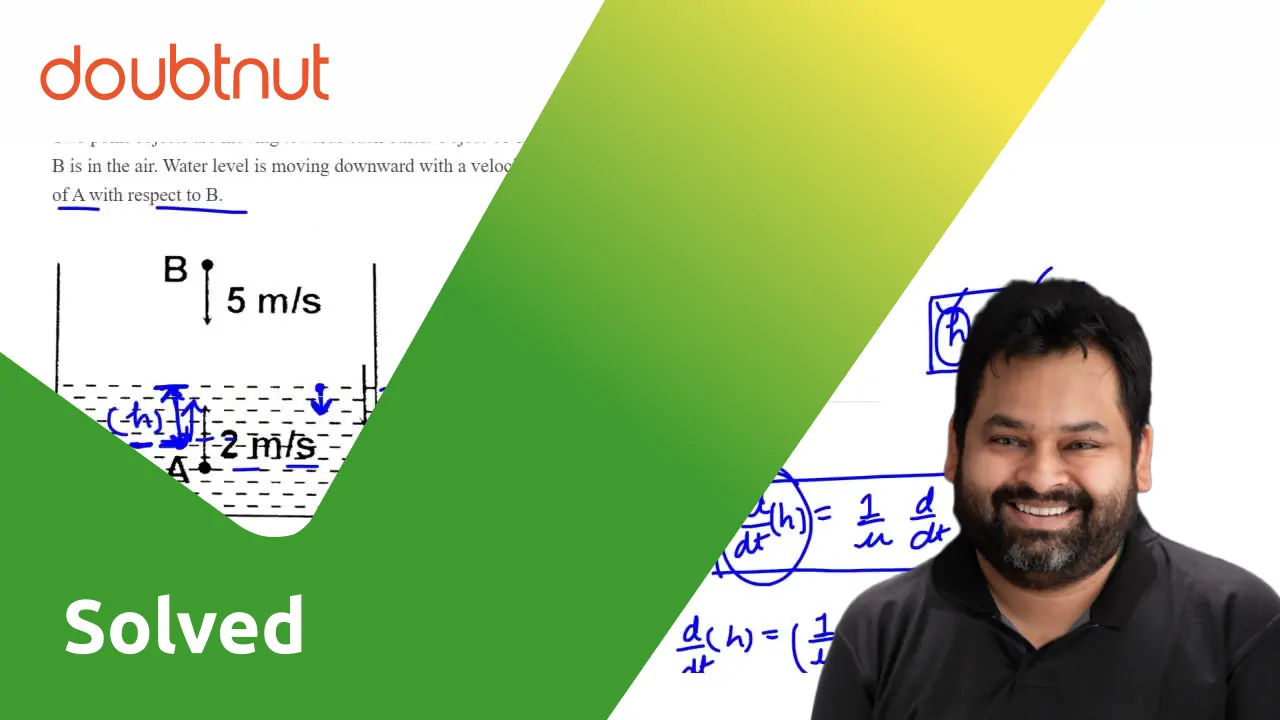 Two point objects are moving towards each other. Object 'A' is inside