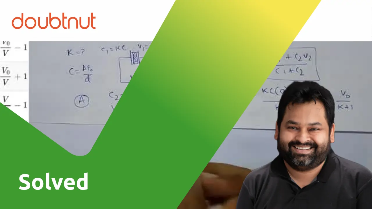An uncharge parallel plate capacitor having a dielectric of dielectric