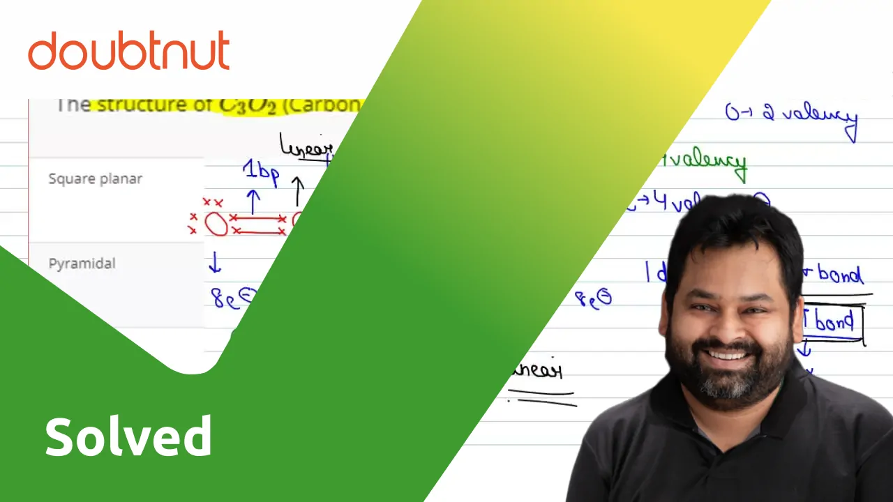 The structure of C3O2 (Carbon sub-oxide) is