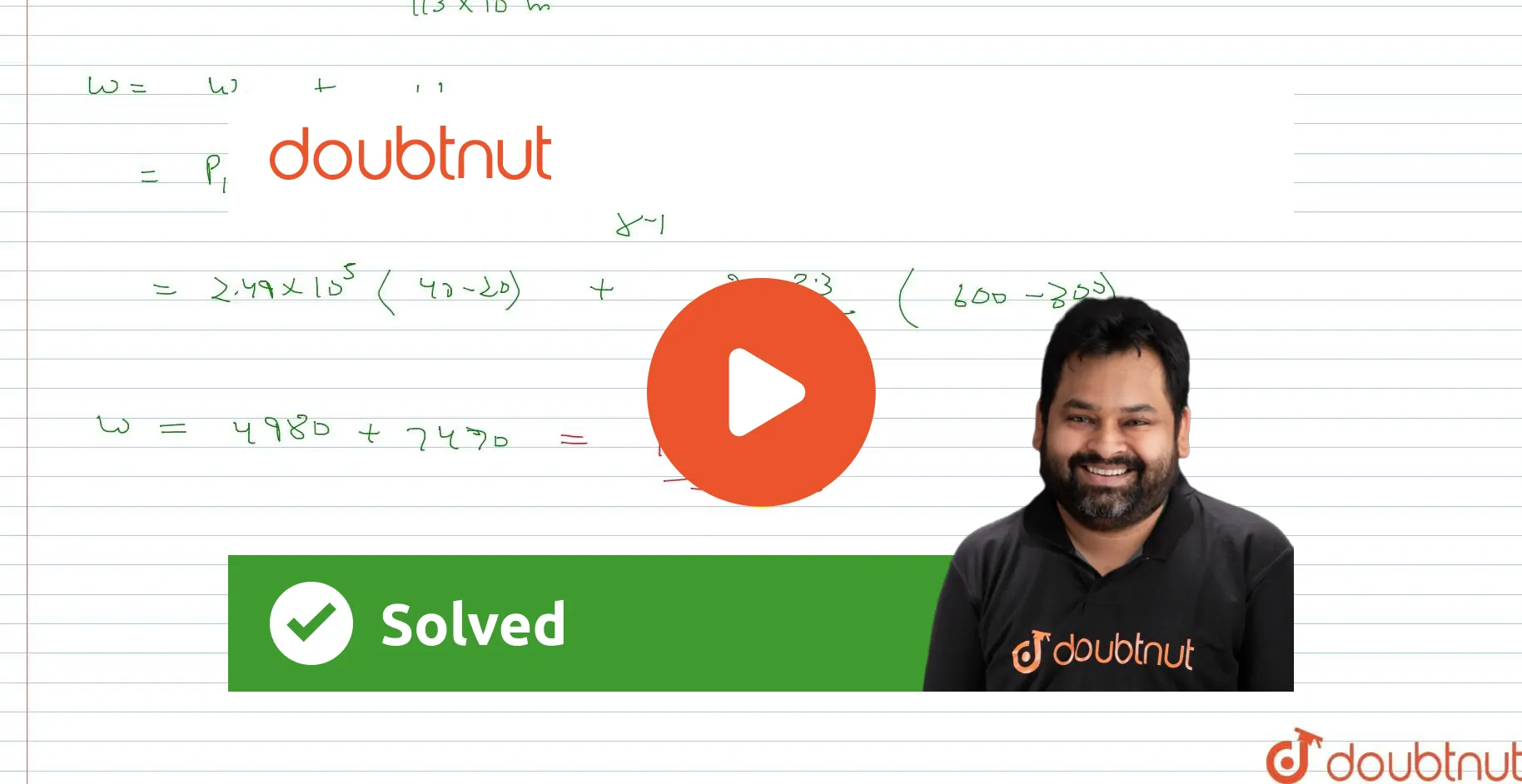 Two moles of helium gas(lambda=5//3) are initially at temperature 27^@