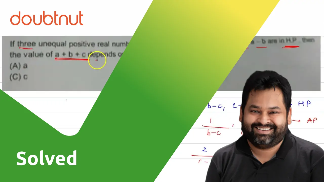 If three unequal positive real numbers a, b, c are in G.P. and b-c, c-