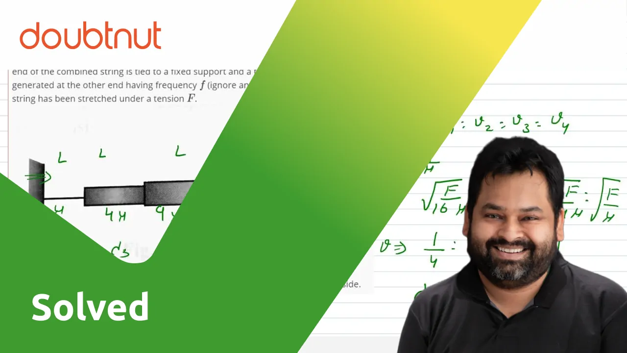 Four pieces of string of length L are joined end to end to make a long
