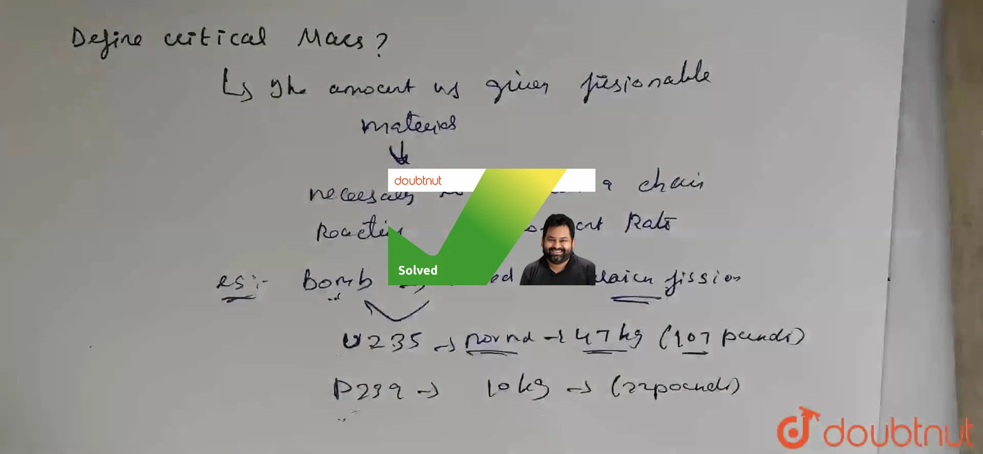 [Tamil Solution] Define critical mass.