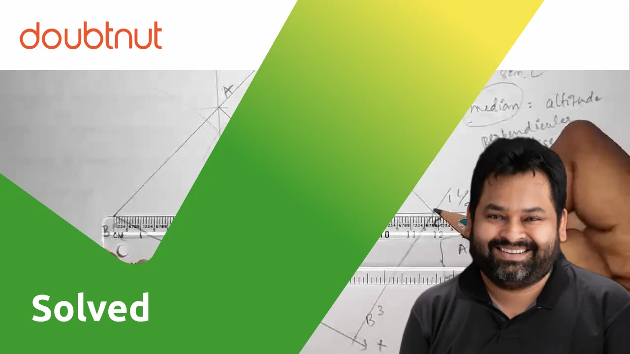 [Kannada] Construct an isoeceles triangle whose base is 8 cm and altit