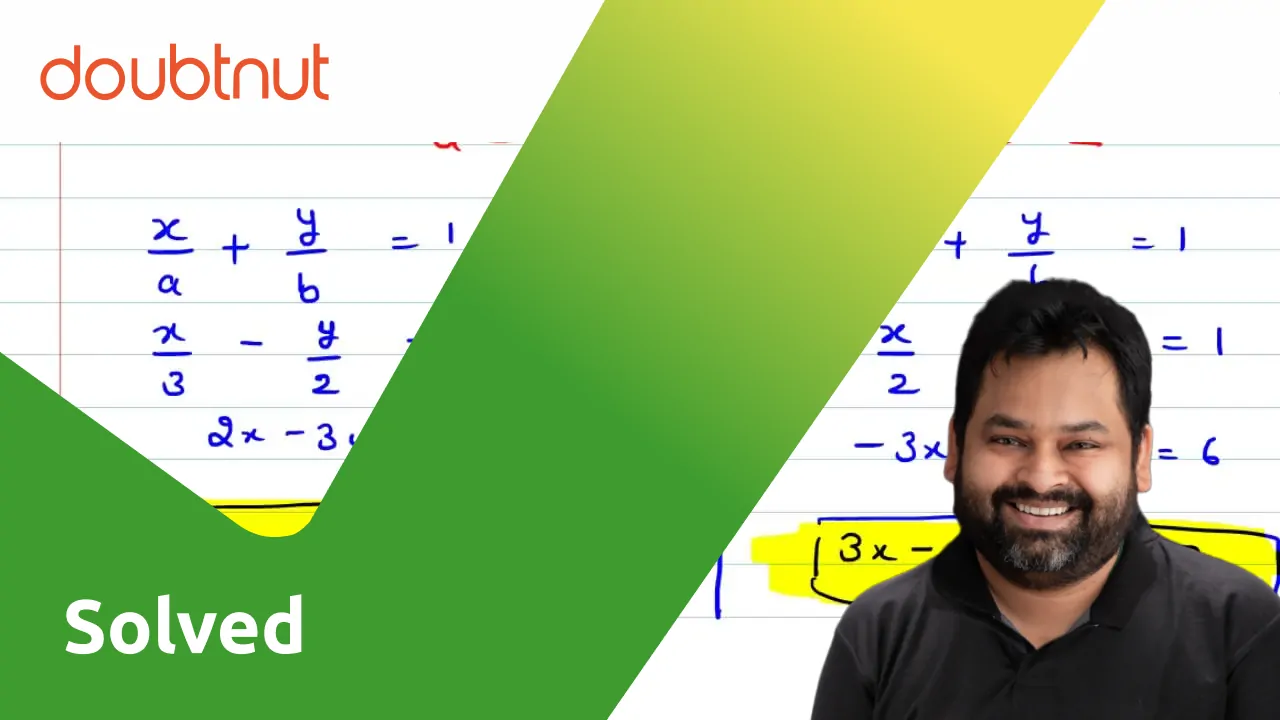 Find the equations of the lines, which cut-off intercepts on the axes