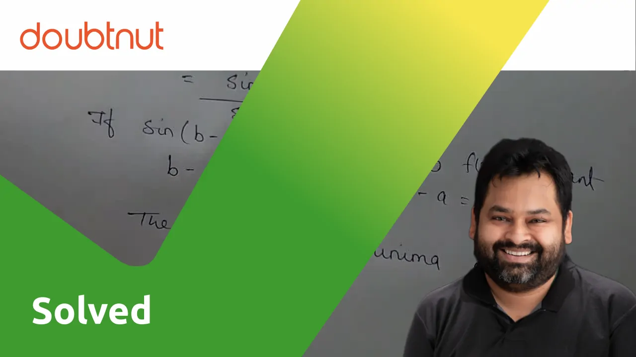 The function (sin(x+a))/(sin(x+b)) has no maxima or minima if b-a=npi