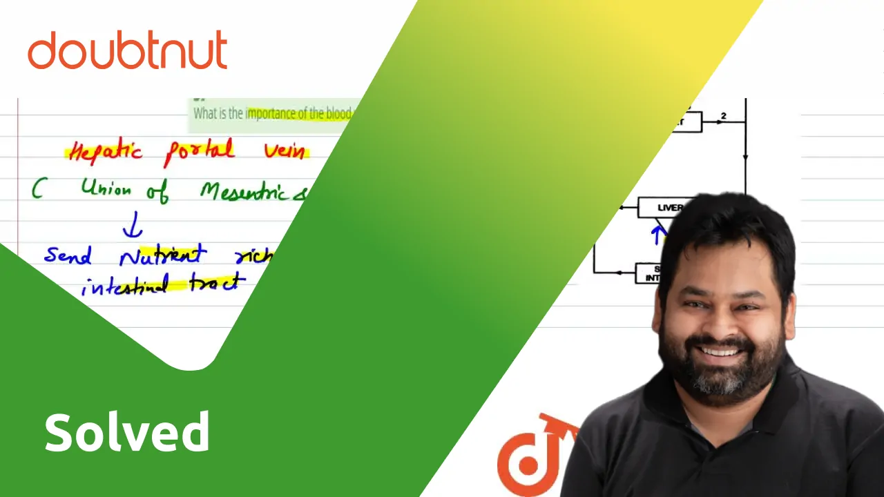 The diagram given below represents the simplified pathway of the circu
