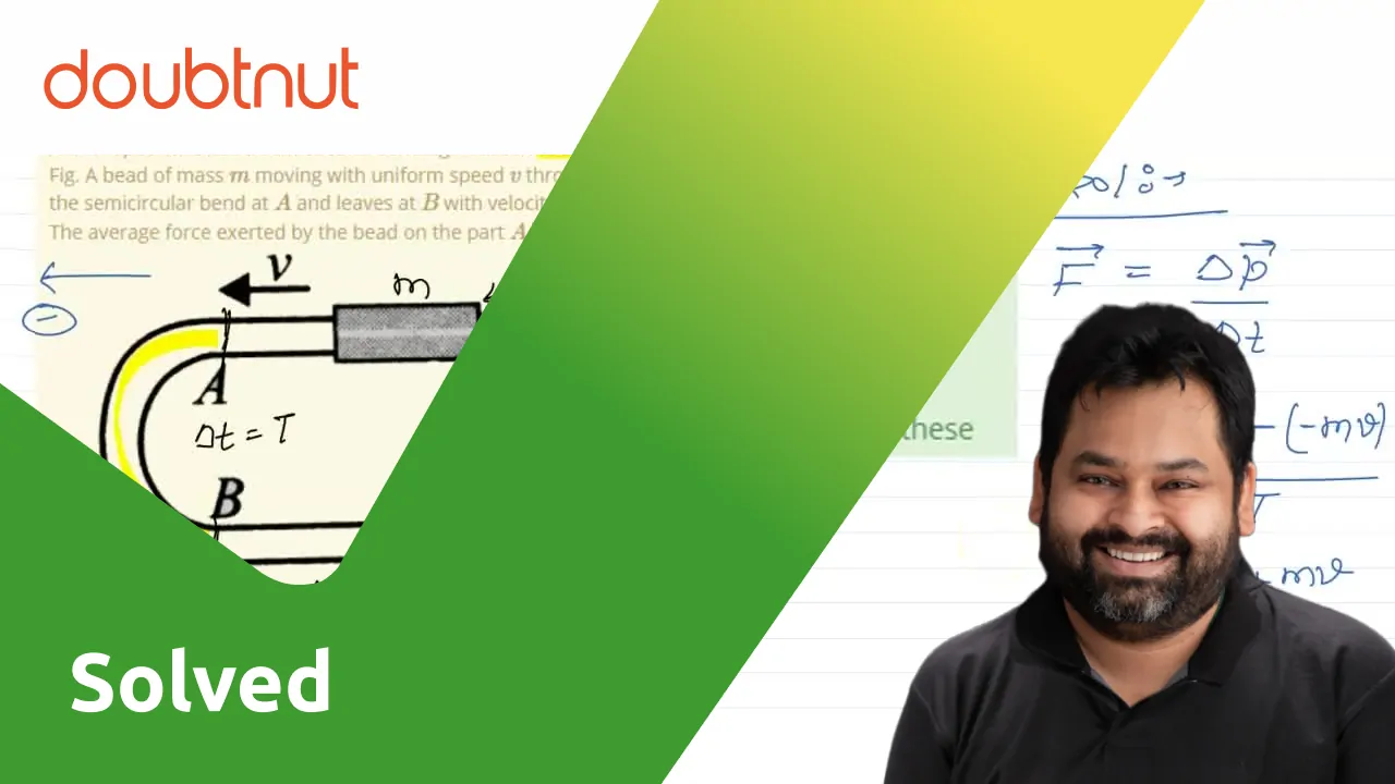 A U-shaped wire has a semicircular bending between A and B as shown in