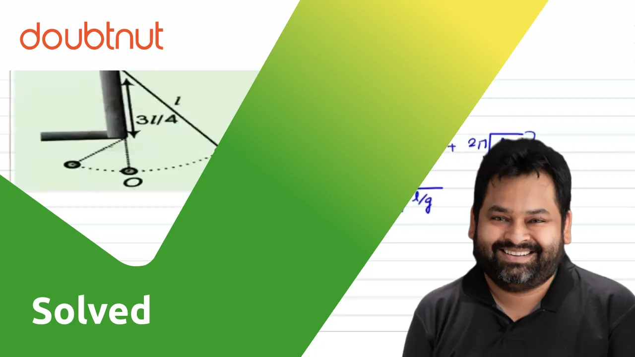 A pendulum has a period T for small oscillations. An obstacle is place