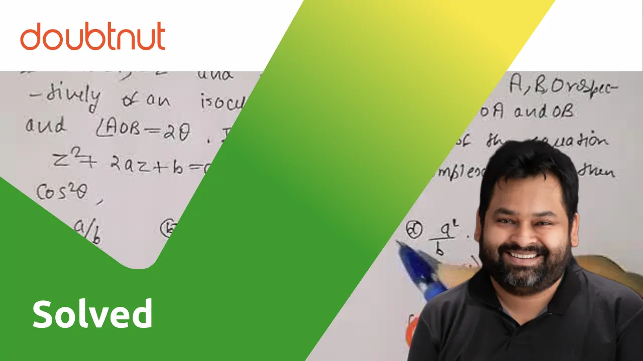 Let z1,z2 and origin represent vertices A,B,O respectively of an isosc