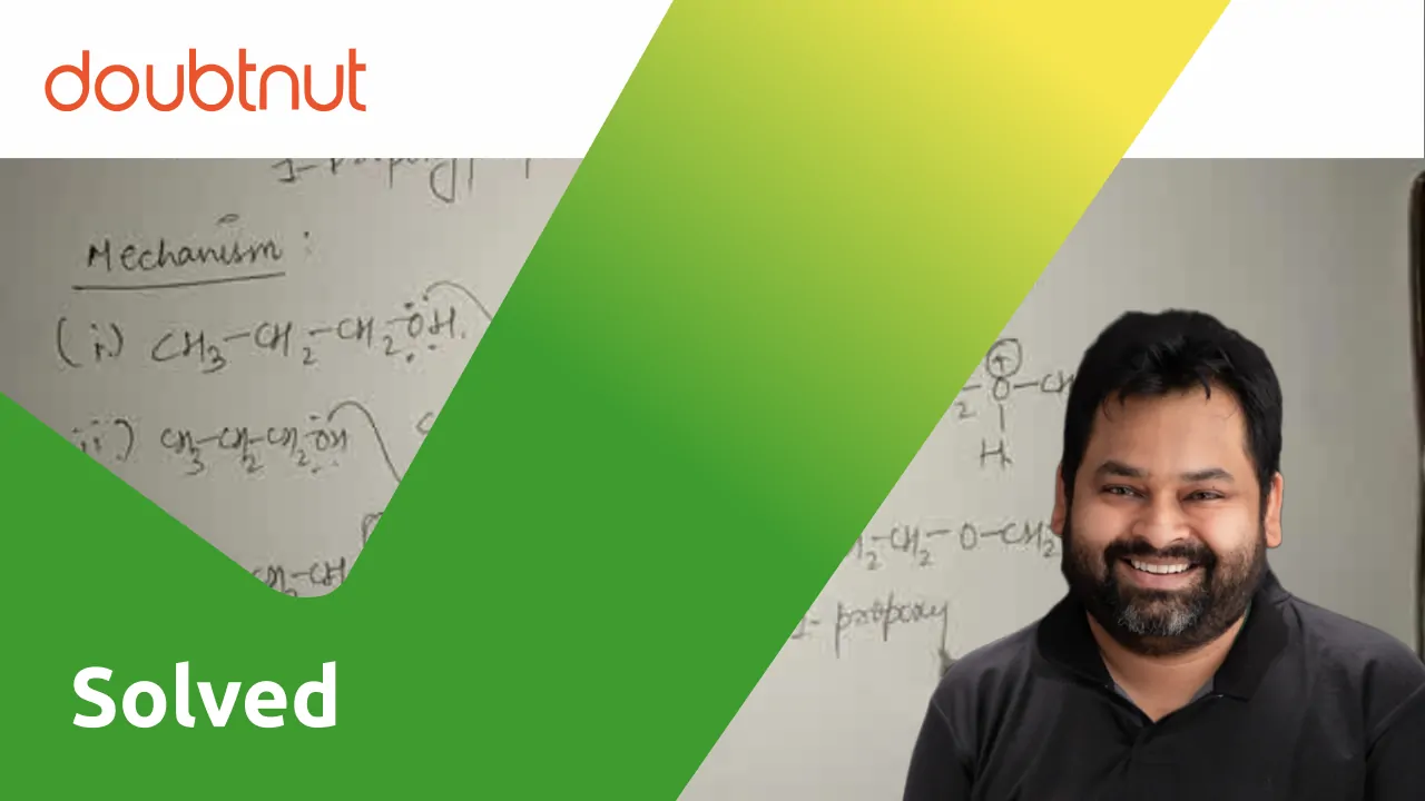 How is 1-propoxypropane synthesised from propan-1-ol? Write mechanism