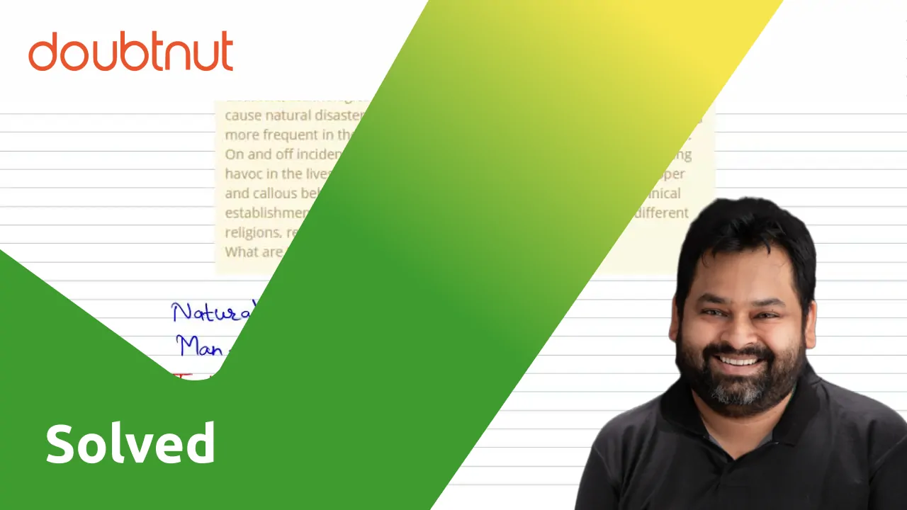 [Marathi Solution] Paragraph-based questions Read the paragraph and