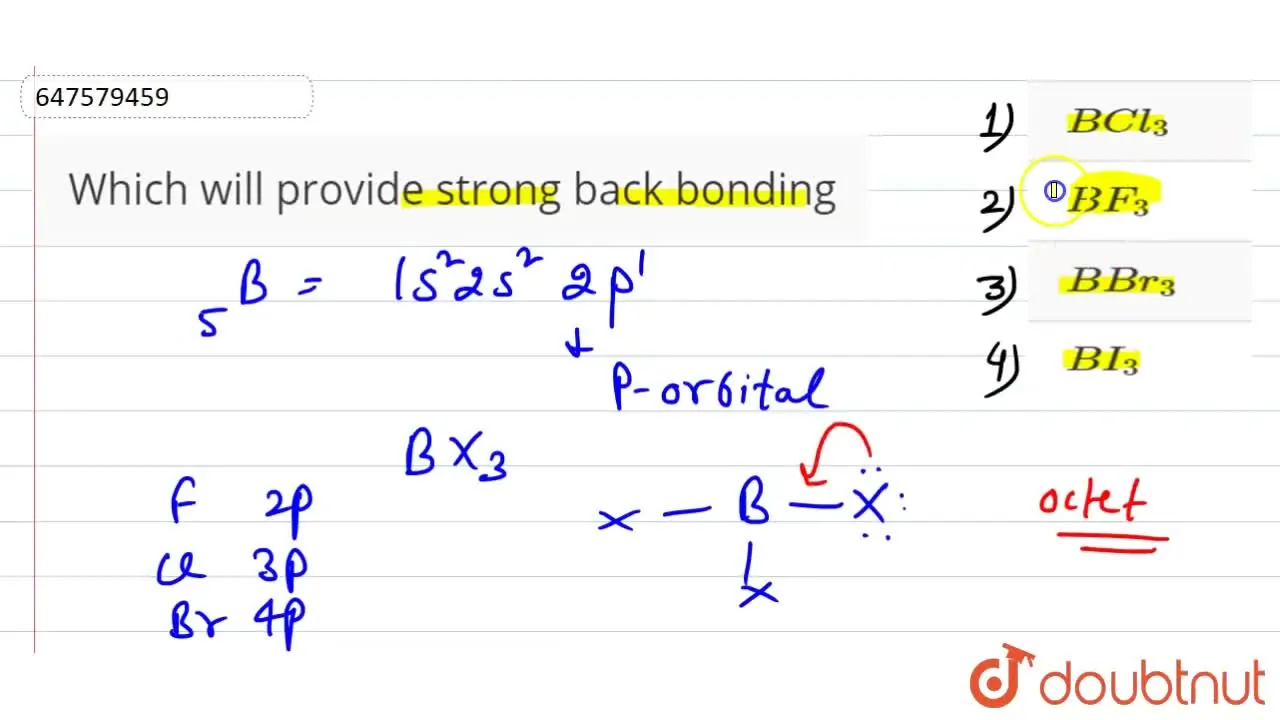 Which will provide strong back bonding