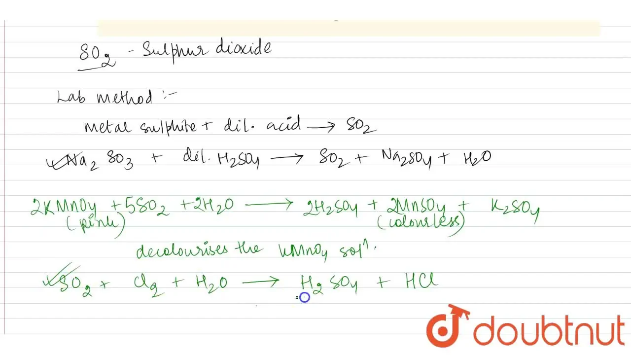 [Odia] Describe the laboratory method of preparation of sulphur dioxid