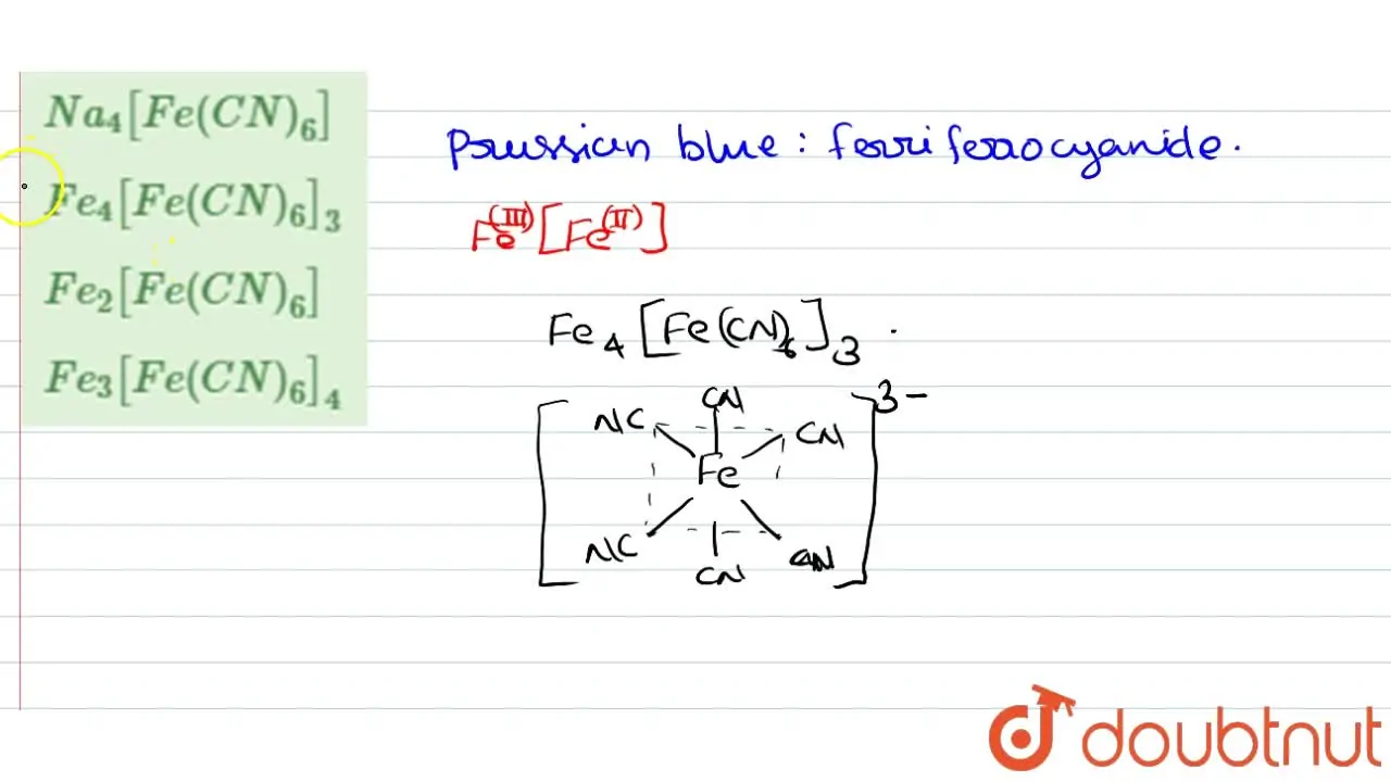[Malayalam] In the Lassaigne's test for nitrogen in an organic compoun