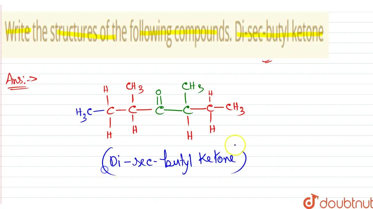[Assamese] Write the structures of the following compounds. Di-sec-but