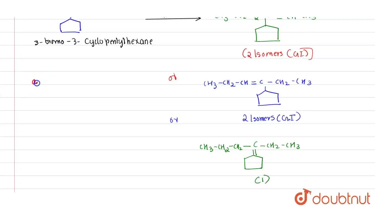 [Malayalam] The total number of alkenes possible by dehydrobromination