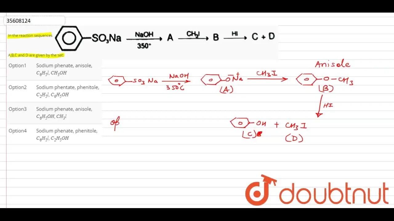 Sodium phenate, anisole, C(6)H(5)OH, CH(3)l