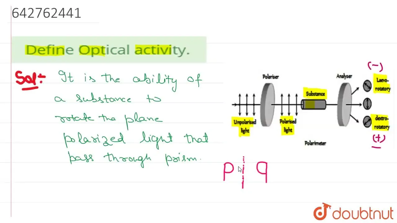 [Punjabi] Define Optical activity.