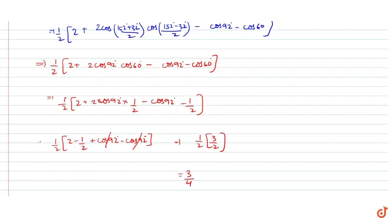 Write the value of cos^2 76^@+cos^2 16^@- cos76^@ cos16^@
