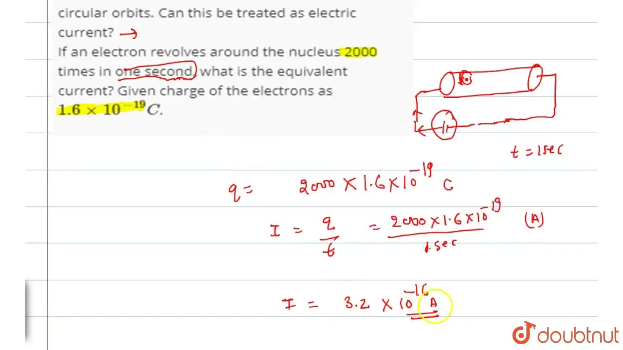 In an atom, electrons revolve around the nucleus in circular orbits.