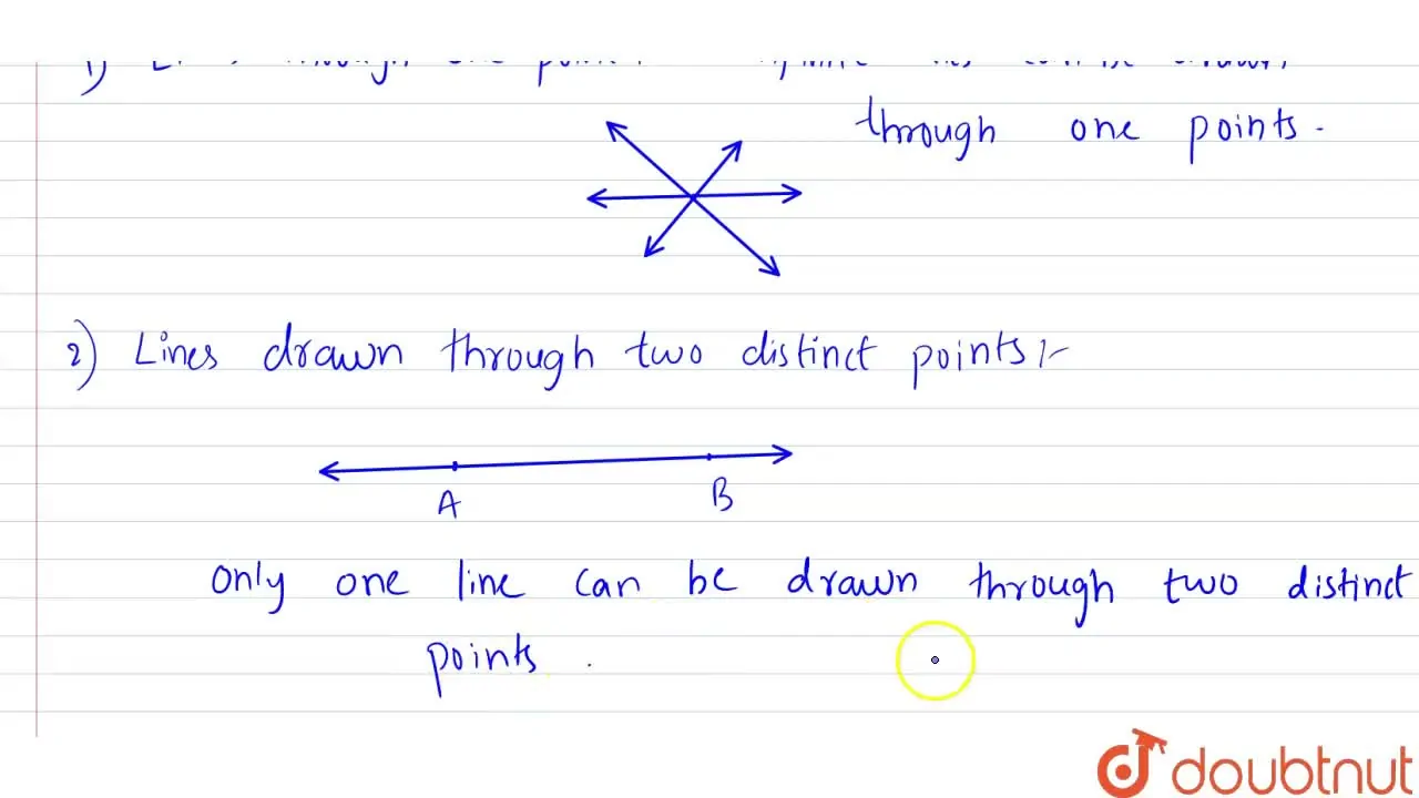 [Telugu] How many lines can be drawn through i) One point ii) Two dist