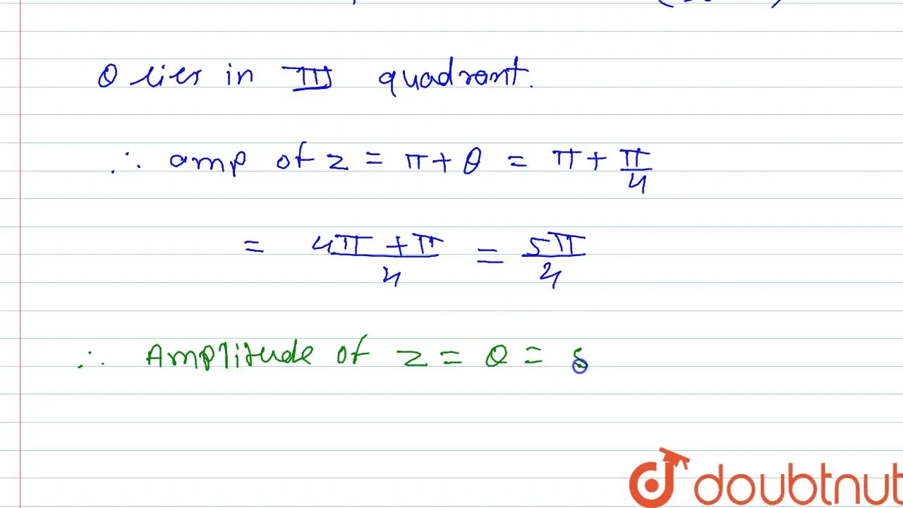 [Marathi] Find the modulus and amplitude of each complex number : frac