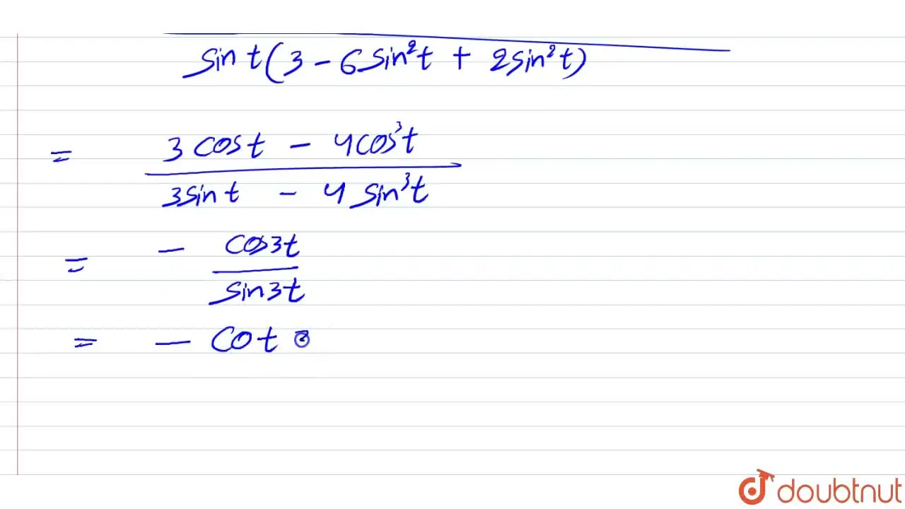 [Odia] If x=(sin^(3)t)/(sqrt(cos2t)) and y=(cos^(3)t)/(sqrt(cos2t)), t