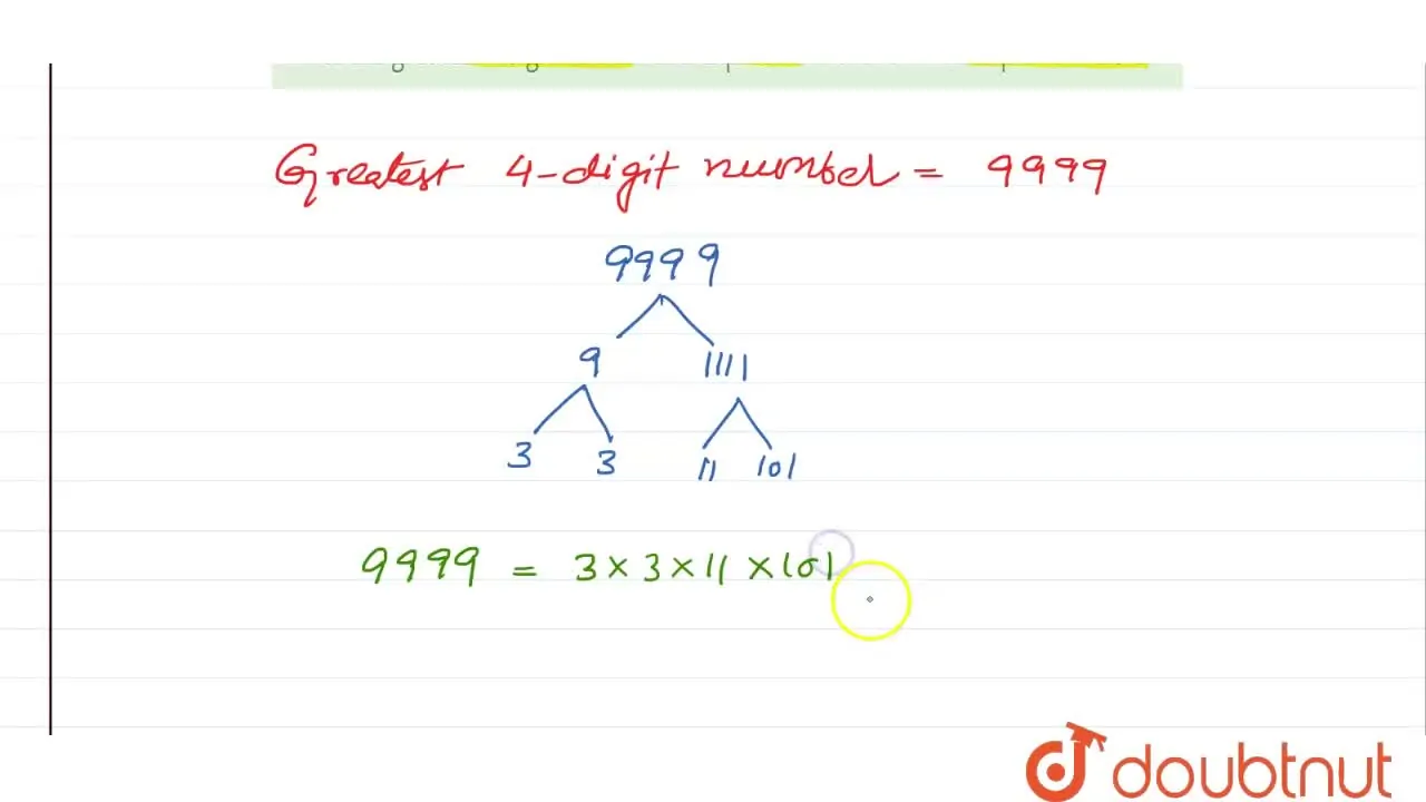 [Telugu] Write the greatest 4 digit number and express it in the form