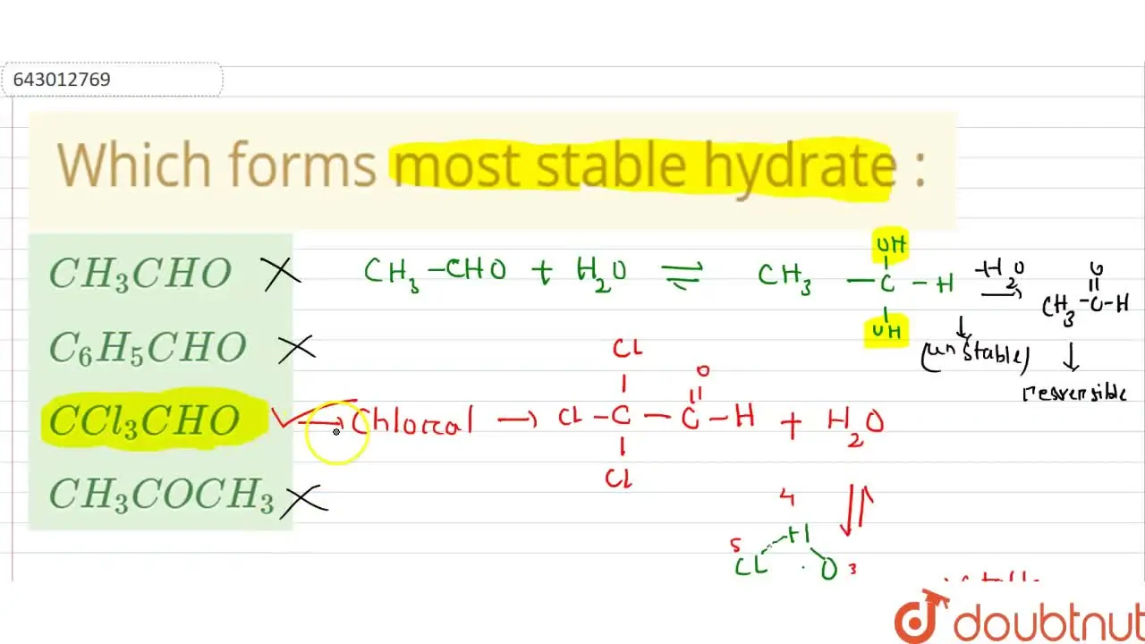 [Odia] Which forms most stable hydrate