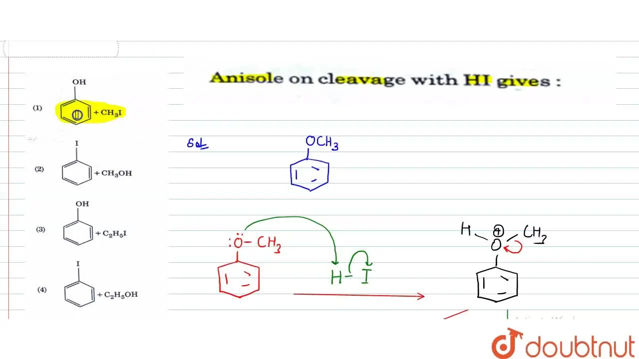 Anisole on cleavage with HI gives: