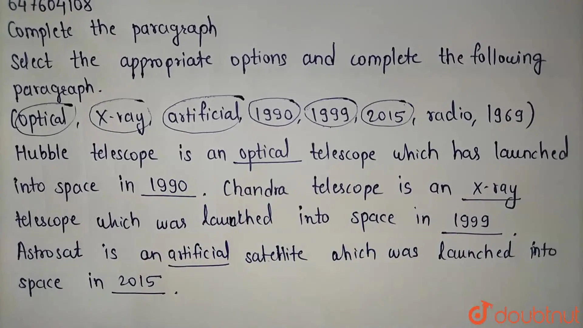 [Marathi] Complete the paragraph Select the appropriate options and c