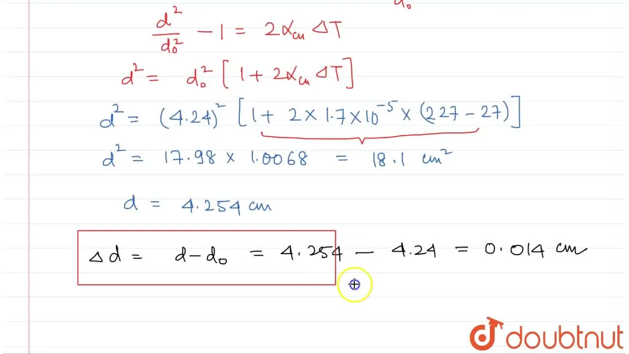 [Bengali] A hole is drilled in a copper sheet. The diameter of the hol