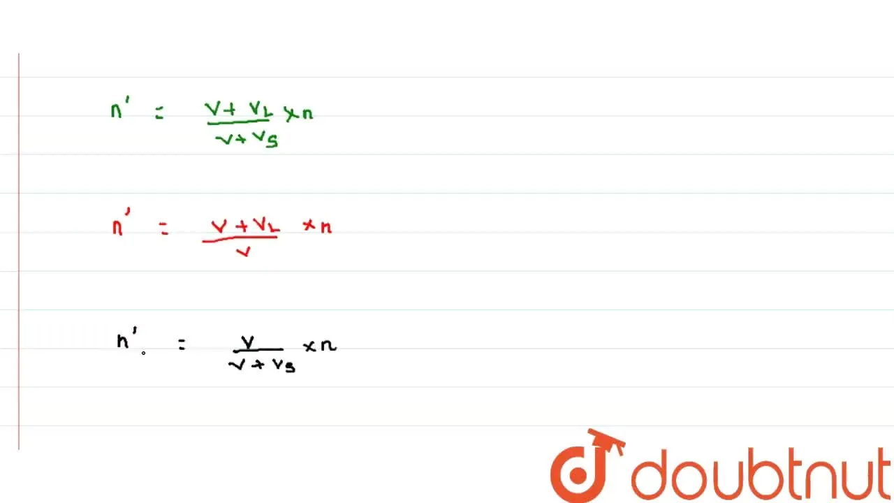 [Tamil] What is Doppler effect? Derive the formula for the change in a