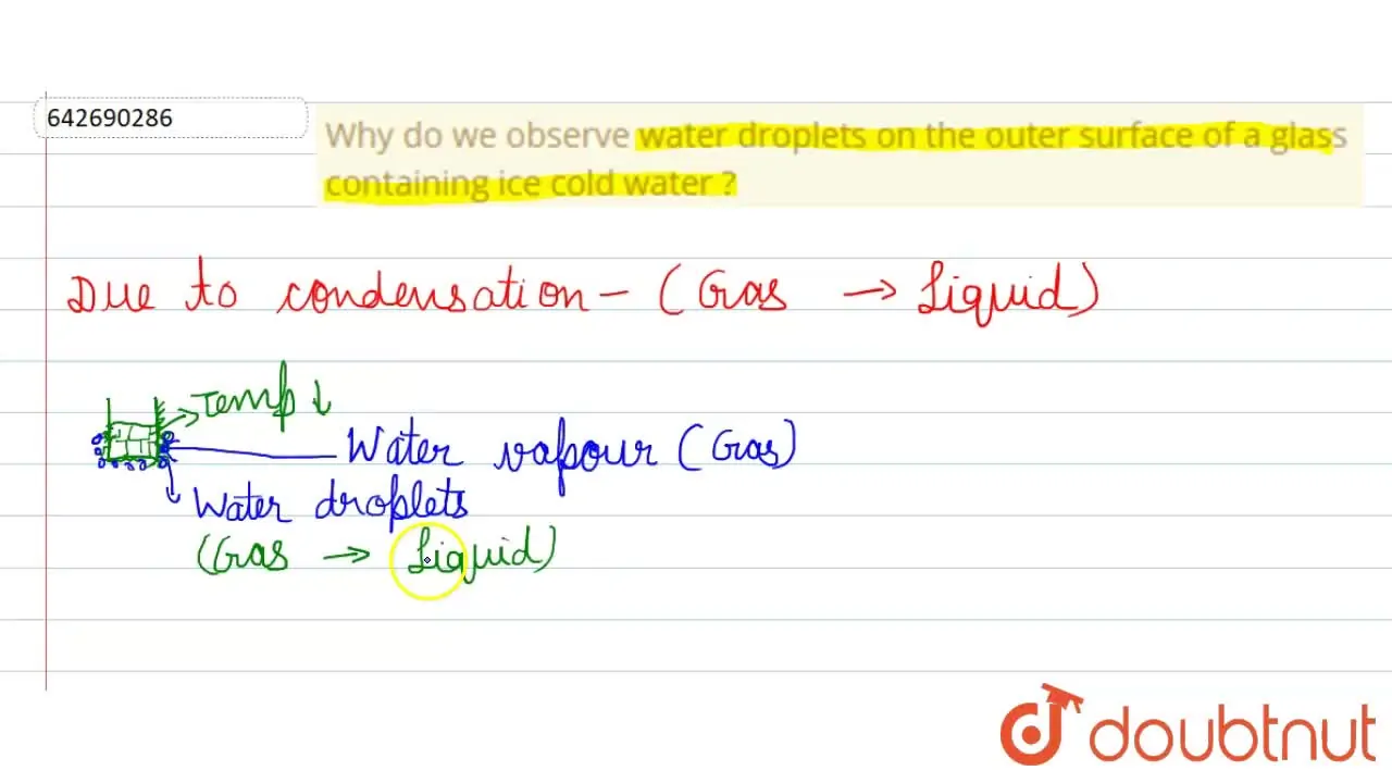 [Punjabi] Why do we observe water droplets on the outer surface of a g