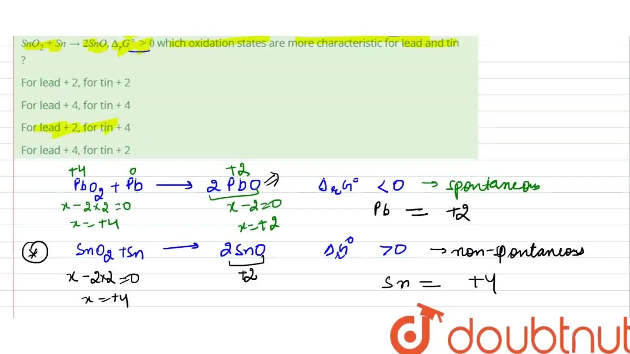 [Punjabi] In view of the sign of Deltar G^@ for the following reaction