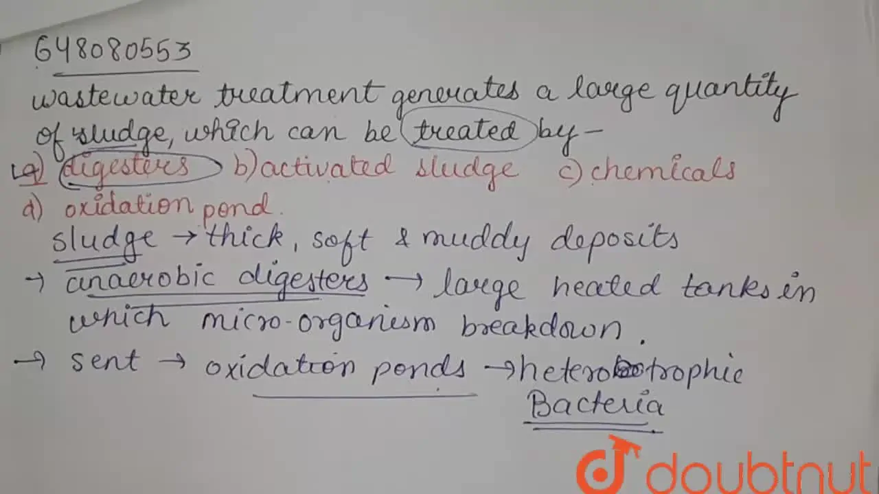 Wastewater treatment generates a large quantity of sludge, which can b