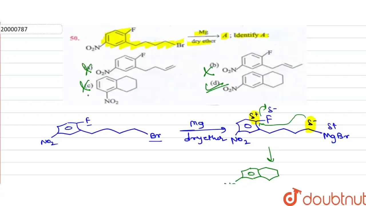 underset("dry ether " )overset("Mg")toA, Identify A