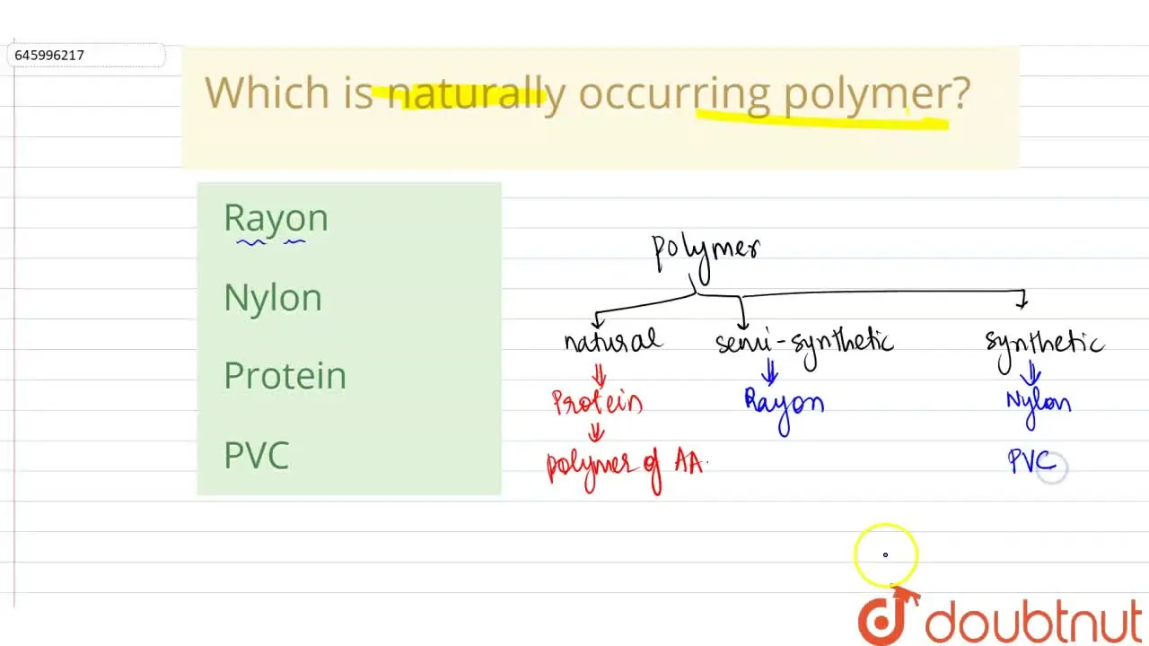 [Odia] Which is naturally occurring polymer?