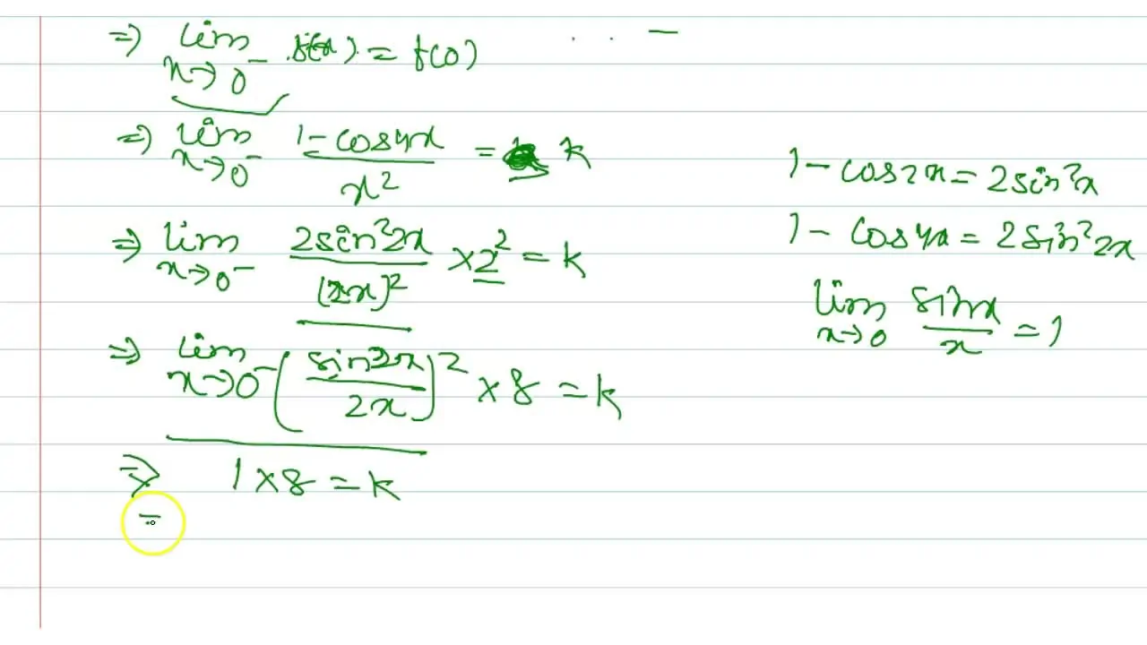 [Odia] If 'f(x)= {((1-cos4x)/(x^2)),whenx