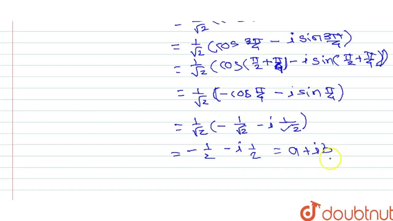 [Marathi] Express ( sqrt2 ( cos"" ( pi )/(12) + i sin ""( pi)/(12)))/